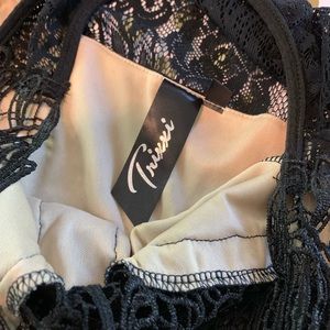 Trixxi | Dresses | Trixxi Fit And Flare Black Lace Top Cocktail Dress ...